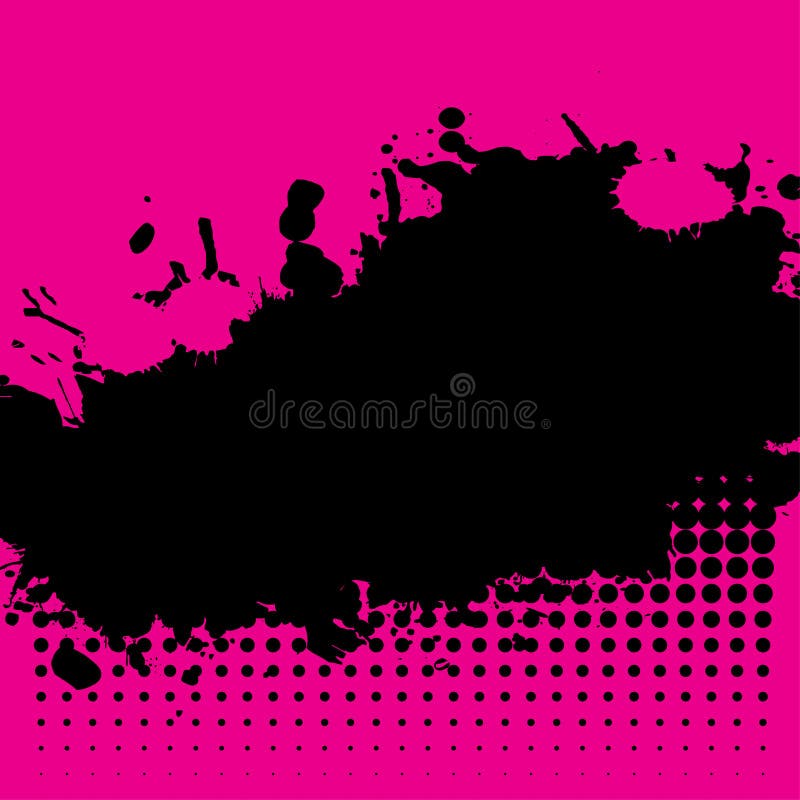 Halftone ink splat grunge stock vector. Illustration of paint - 4732220
