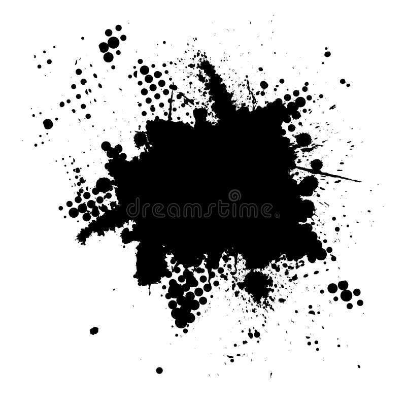 Halftone ink splat grunge stock vector. Illustration of creative - 4511918