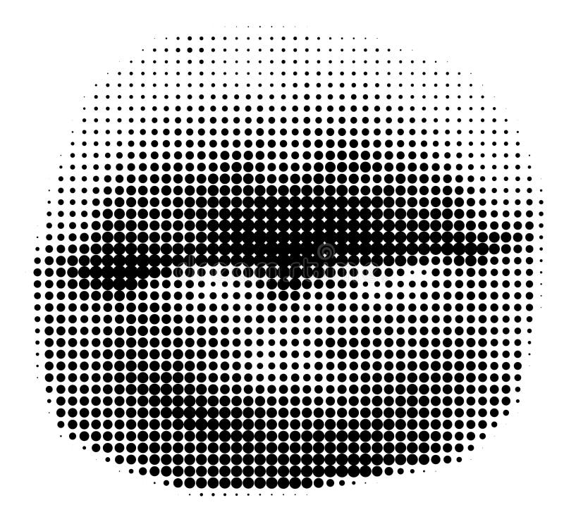 Halftone Kissing Lips stock vector. Illustration of modern - 353842557