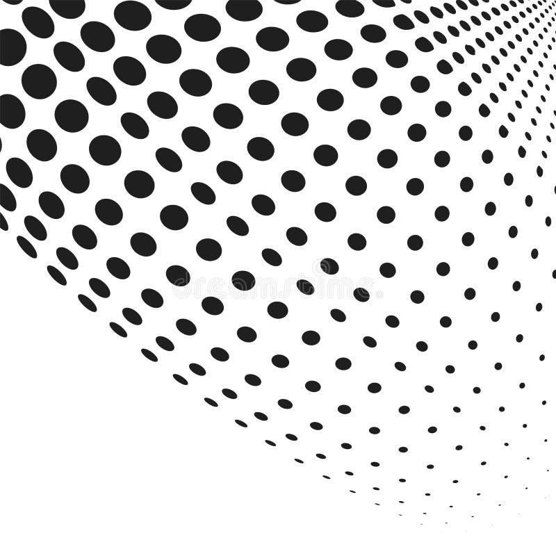 Halftone Logo. Dot Pattern Abstract Shape Element Stock Vector ...