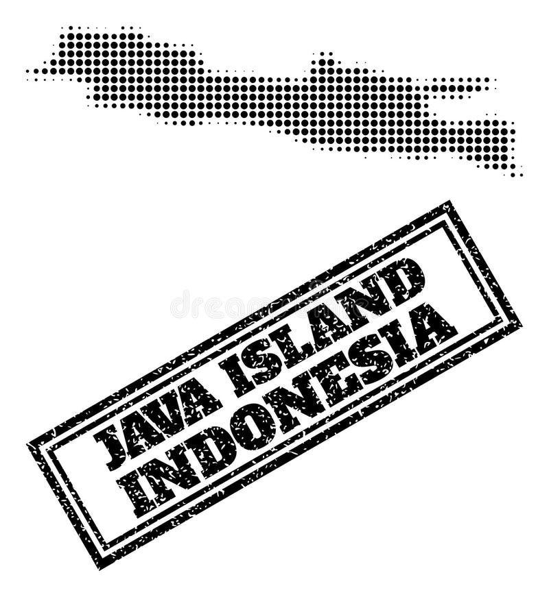 Island Scratched Stamp Seal and Zanzibar Island Map Collage of ...