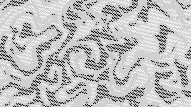 Halftone Marble Texture Background.Abstract Black and White Dot Art ...