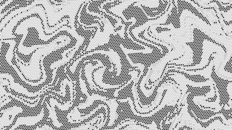 Halftone Marble Texture Background.Abstract Black and White Dot Art ...