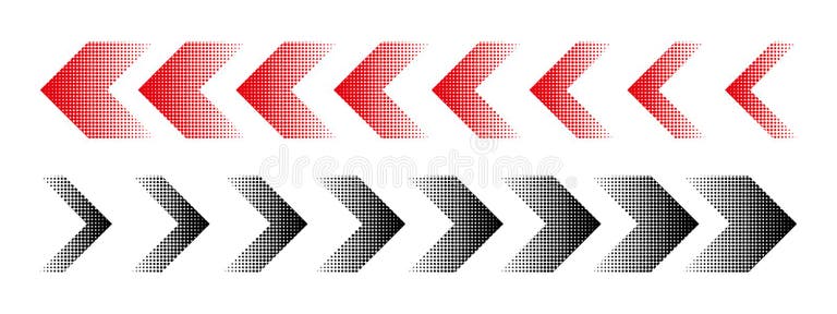 Halftone Moving Arrow Representing Speed, Acceleration, Fast Vector ...