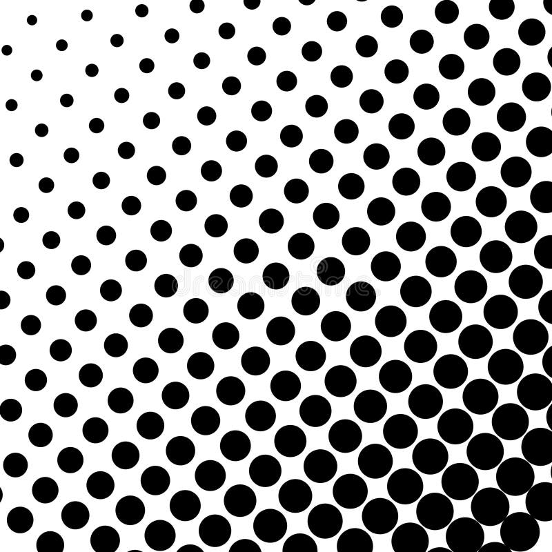 Vector Seamless Black and White Transition Halftone Hexagonal Grid ...
