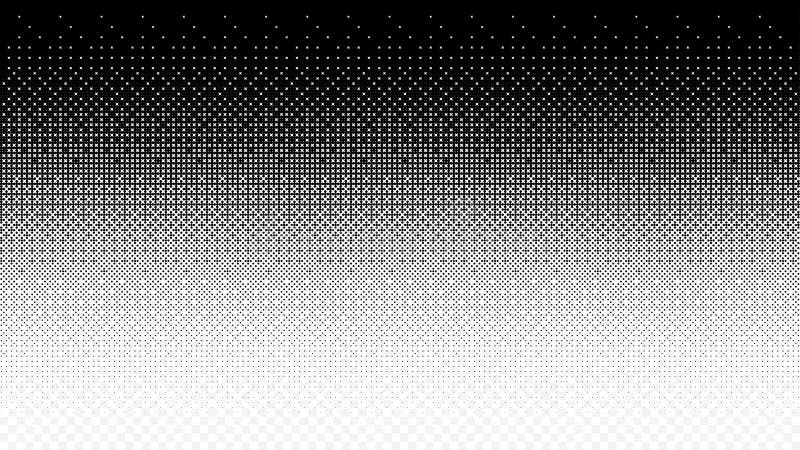 Halftone Pattern Background, Dots Texture Abstract Vector Black ...