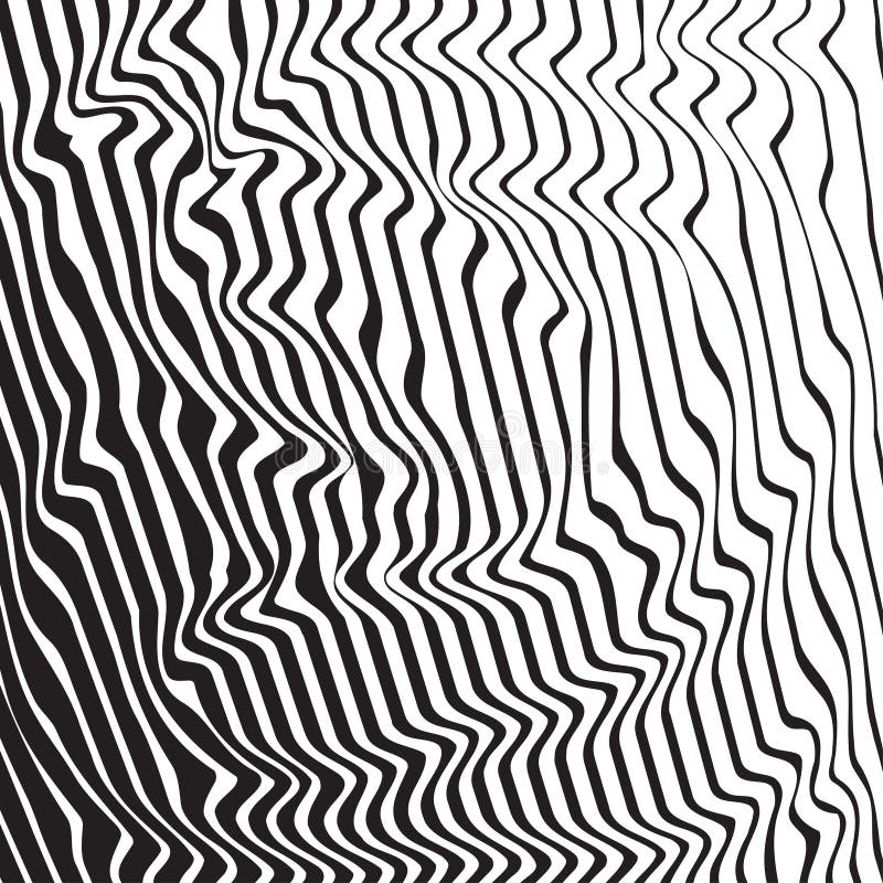 Halftone Pattern Background Striped Waves. Vector Lines Waved Te Stock ...