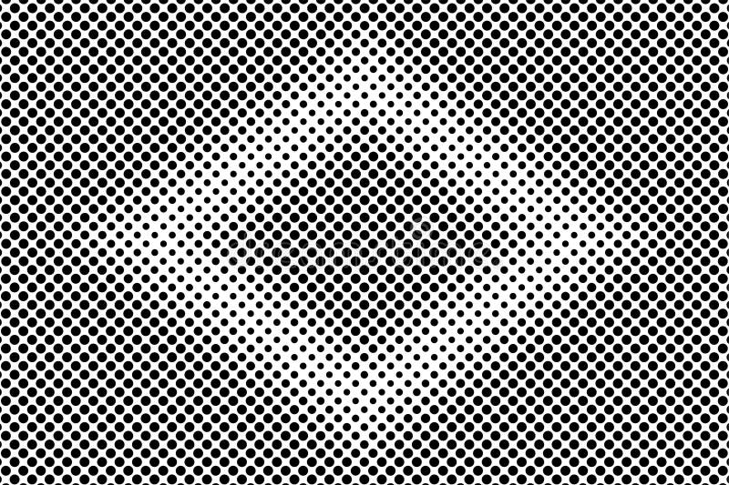 Halftone Pattern Design with Black Dots in a Grid Creating Gradient Shading Depth and Textured ...