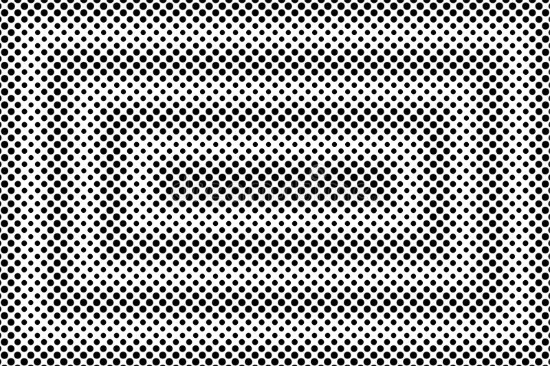 Halftone Pattern Design with Black Dots in a Grid Creating Gradient ...