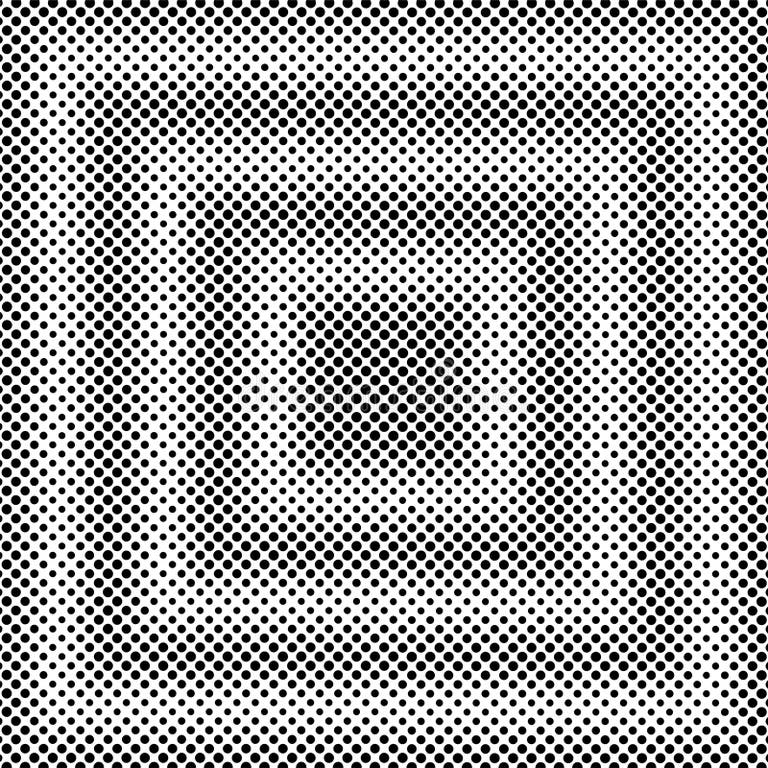 Halftone Pattern Design with Black Dots in a Grid Creating Gradient Shading Depth and Textured ...