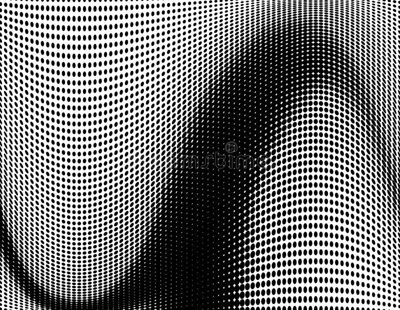 Halftone Pattern Digital Gradient with Dots. Futuristic Panel Stock ...