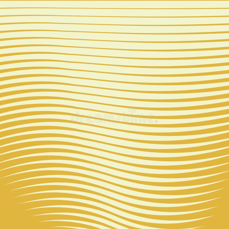 Halftone Pattern from Golden Wavy Lines Stock Vector - Illustration of ...