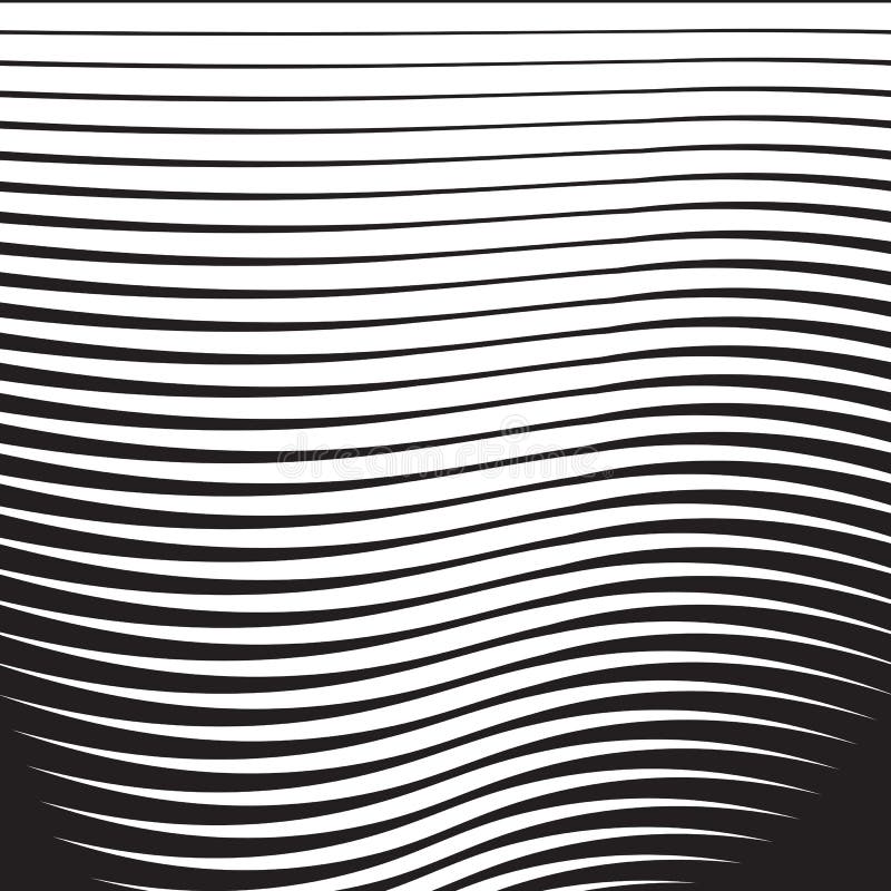 Halftone Pattern from Lines Stock Vector - Illustration of black ...