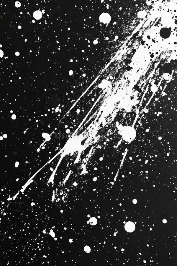 Halftone Pattern with Random Splatter Effect in Monochrome Silver Stock ...