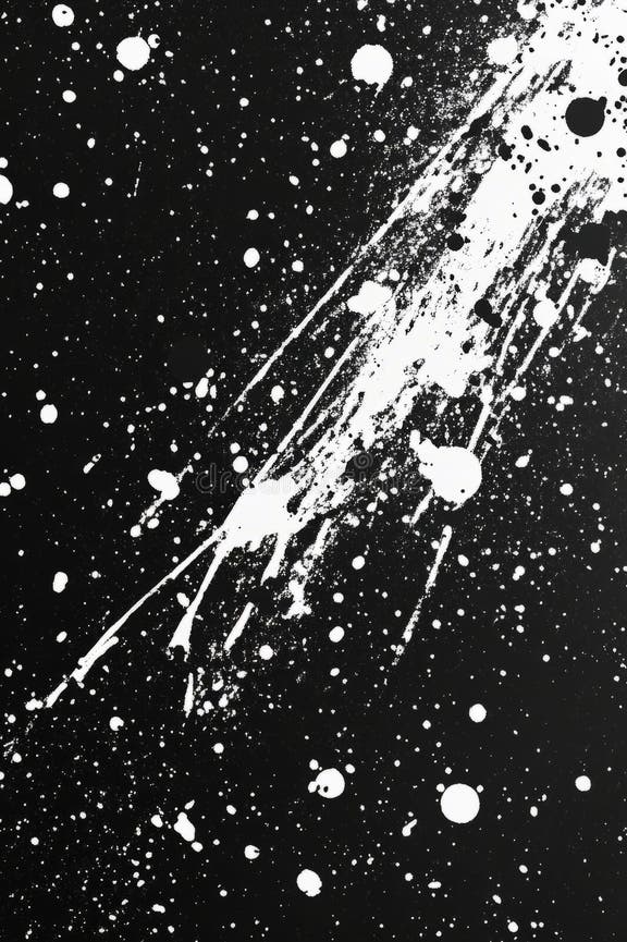 Halftone Pattern with Random Splatter Effect in Monochrome Silver Stock Illustration ...