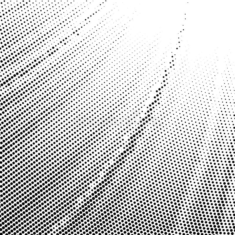 Halftone Pattern. Set of Dots. Distress Linear Design. Fade Monochrome ...