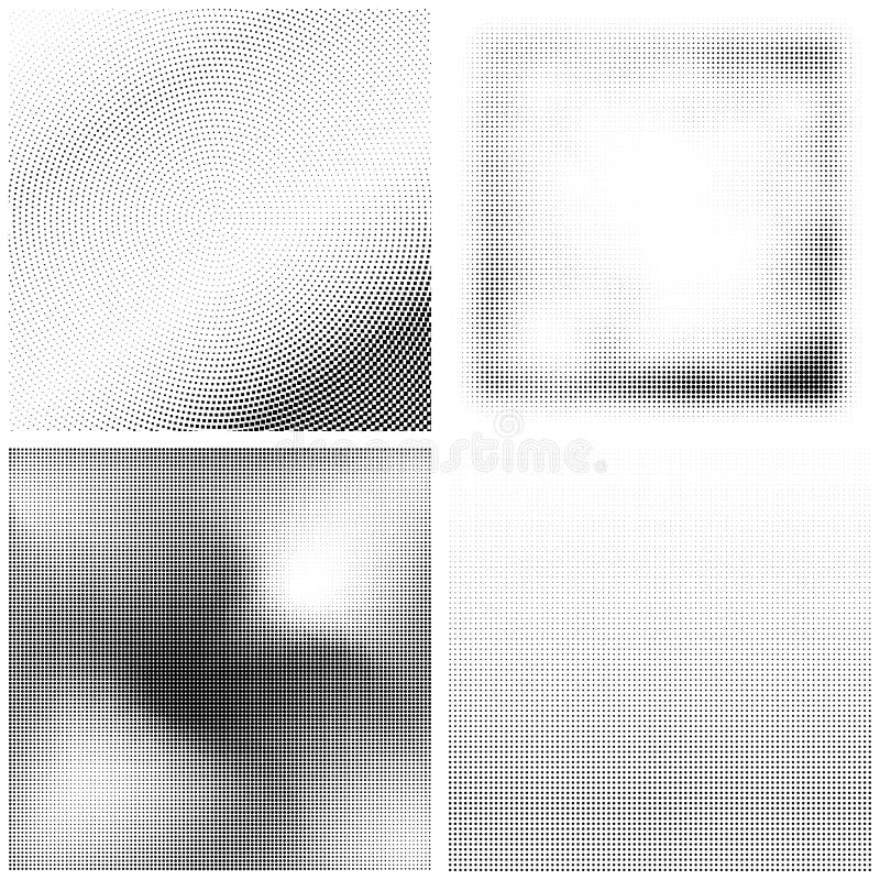 Halftone Pattern. Set of Dots. Dotted Texture on White Background ...