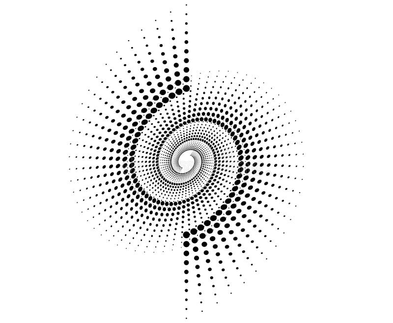 Halftone Pattern, Spiral Dot Pattern Design, Halftone Circular Dotted ...