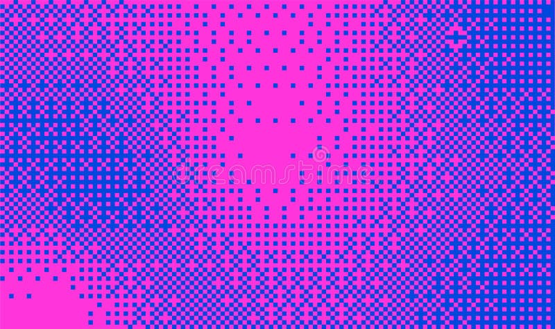 Halftone Pixel Dithering Square Tiles Pattern. Vintage 8-bit Game ...