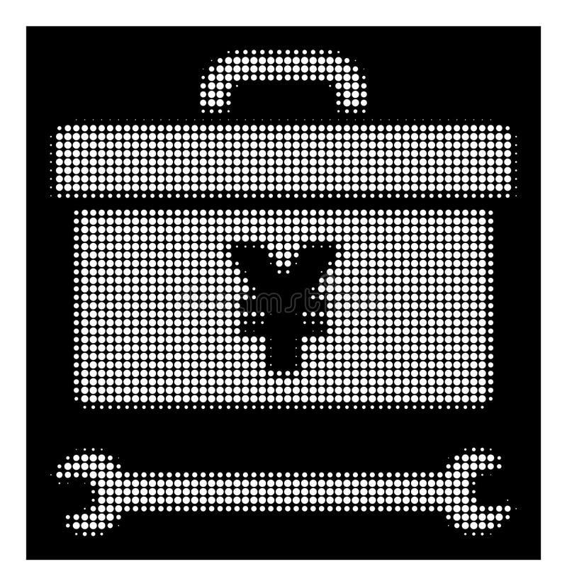 White Halftone Yen Toolbox Icon Stock Vector - Illustration of ... White Halftone Yen Toolbox Icon Stock Vector - Illustration of ...