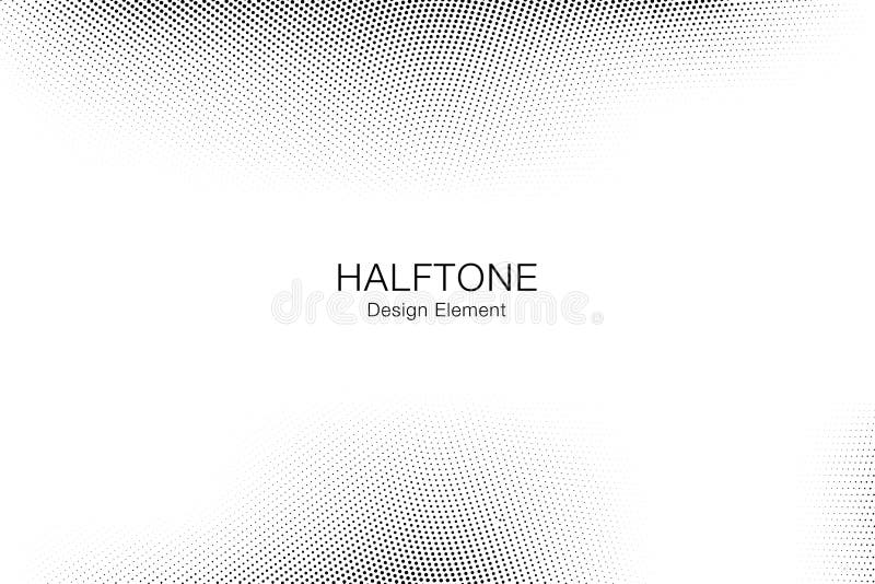 Halftone Radial Gradient Texture. Grunge Halftone Frame Background ...