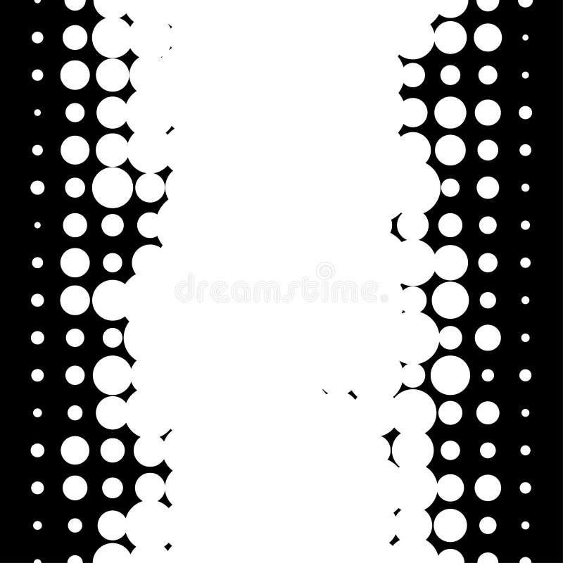 Halftone Random Circles, Random Dots Illustration. Specks, Stipple ...