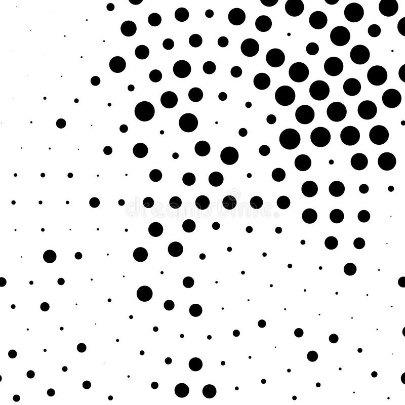 Halftone, Random Circles, Random Dots Pattern, Texture, Background ...