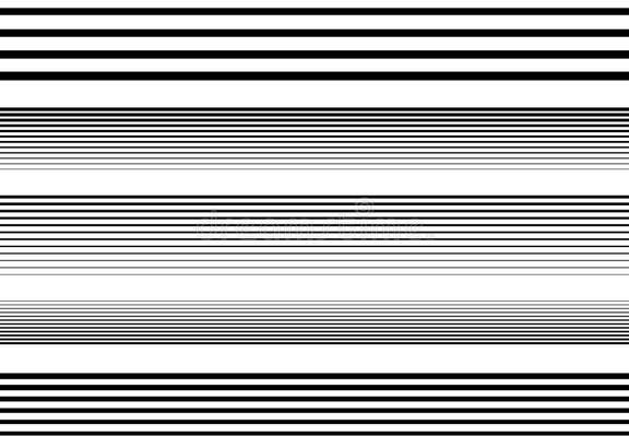 Halftone Random Horizontal Straight Parallel Lines, Stripes Pattern and ...