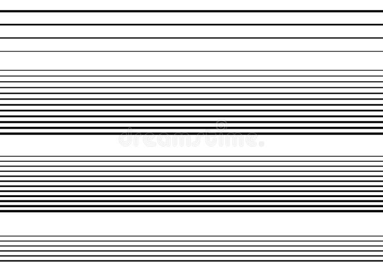 Halftone Random Horizontal Straight Parallel Lines, Stripes Pattern and ...