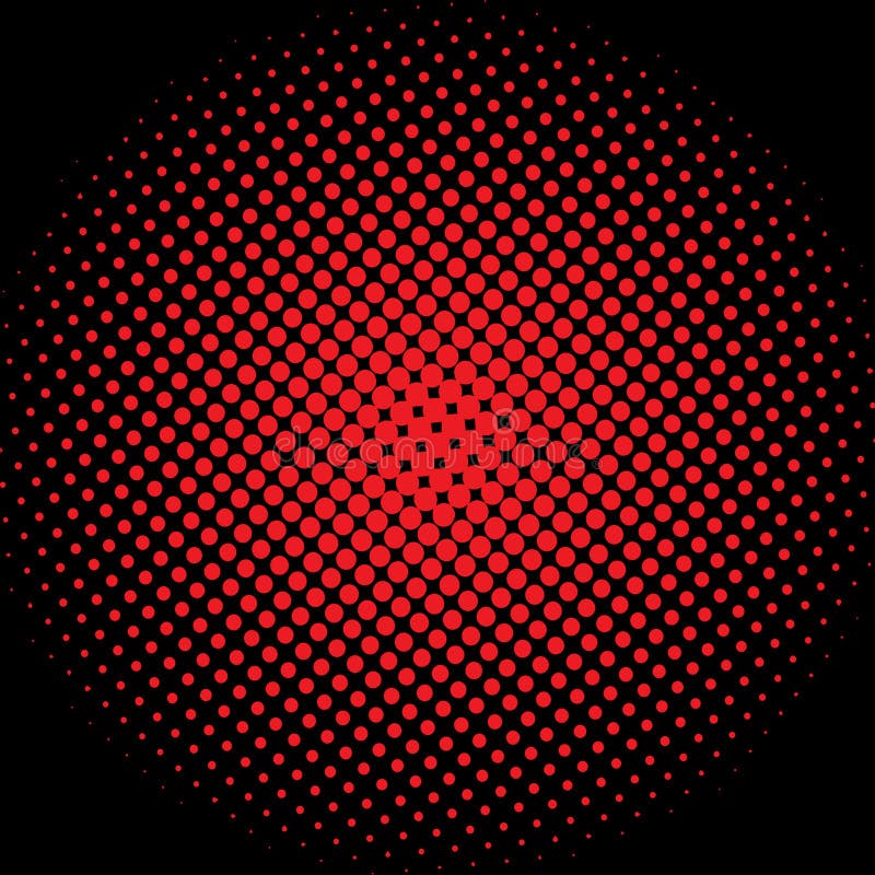 Halftone Red and Black Dot Background, Good for Print Stock ...