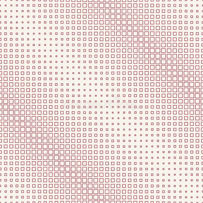 Halftone Red Square Geometric Gradient Pattern Stock Vector ...