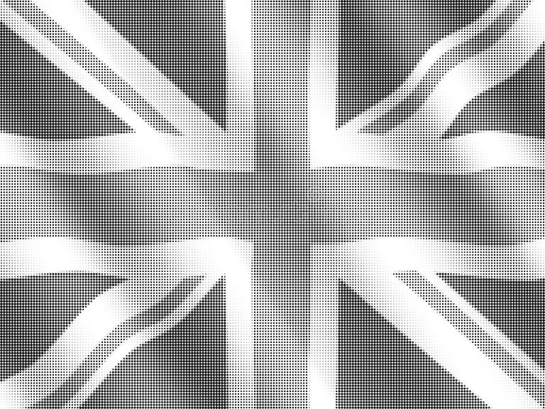 Halftone Rippled British Flag Stock Illustration - Illustration of ...