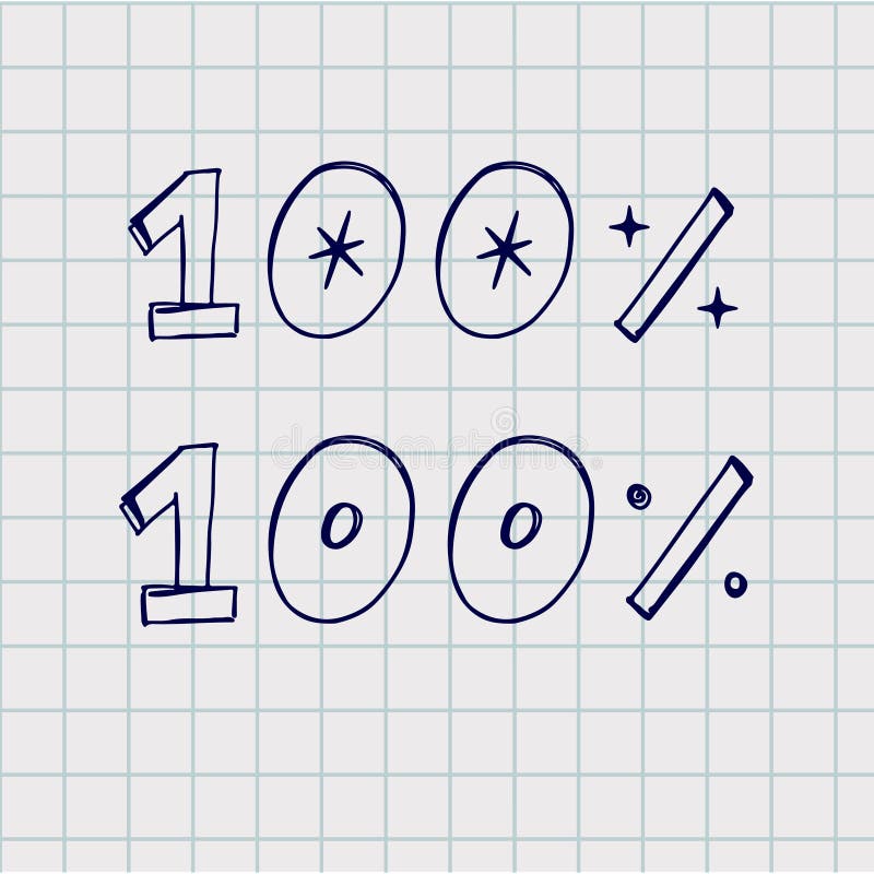100 Perfect Score Stock Illustrations – 95 100 Perfect Score Stock Illustrations, Vectors ...