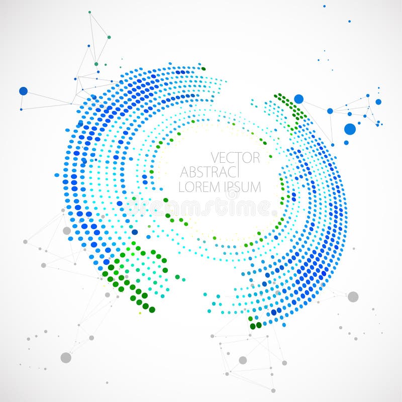 Halftone Science Background with Connecting Dots and Lines. Digital ... Halftone Science Background with Connecting Dots and Lines. Digital ...