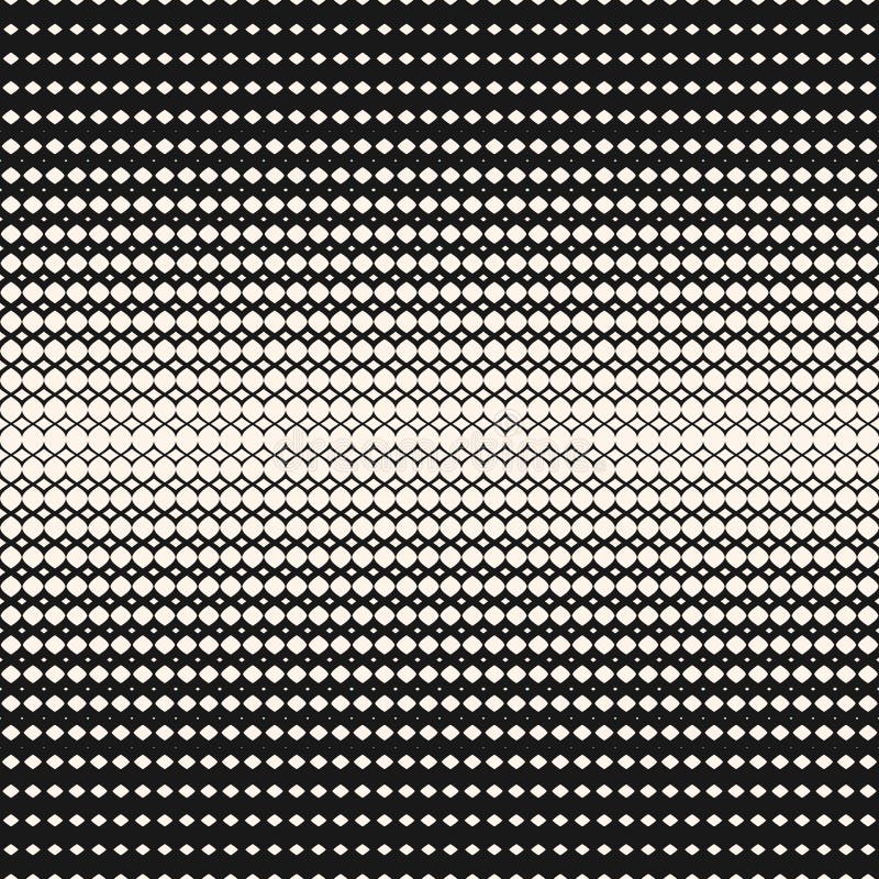 Halftone Seamless Pattern. Curved Lines, Mesh Background Stock Vector ...