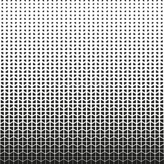 Halftone Seamless Pattern. Repeated Geometric Gradient. Black Geometry ...