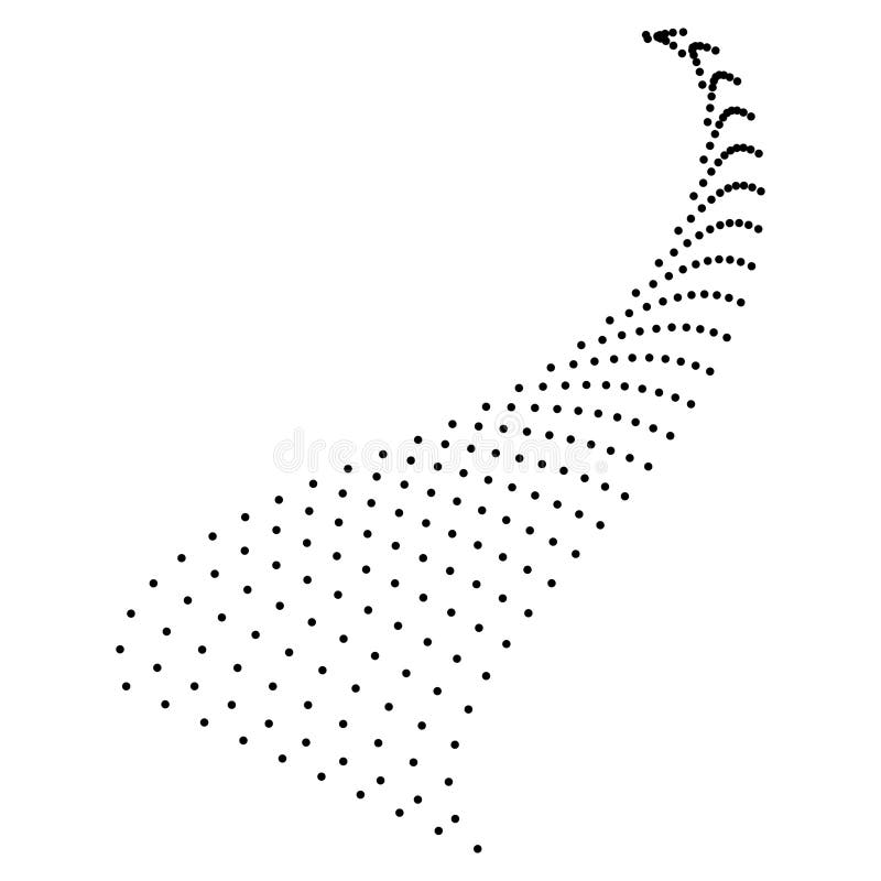 Halftone, Simple Vector Black Dot Wave Halftone, Isolated on White ...