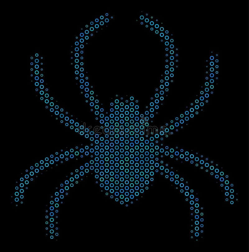 Spider Collage of Triangles Stock Vector - Illustration of antivirus ...