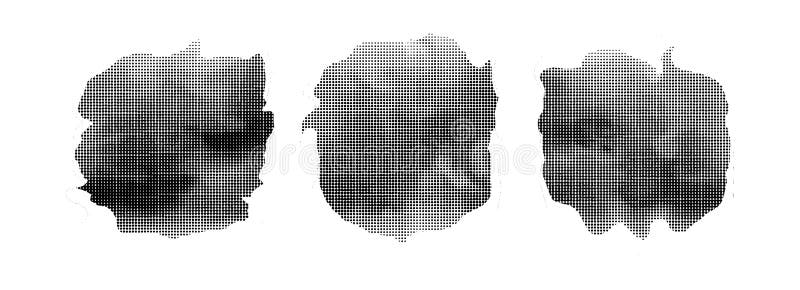 Halftone Square Shape with Sand Grunge Texture. Half Tone Frame, Spray ...