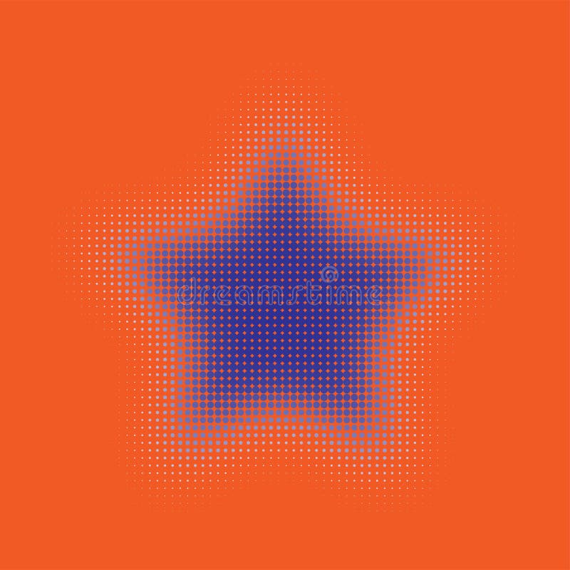 Halftone Star Vector Illustration Stock Vector - Illustration of ...