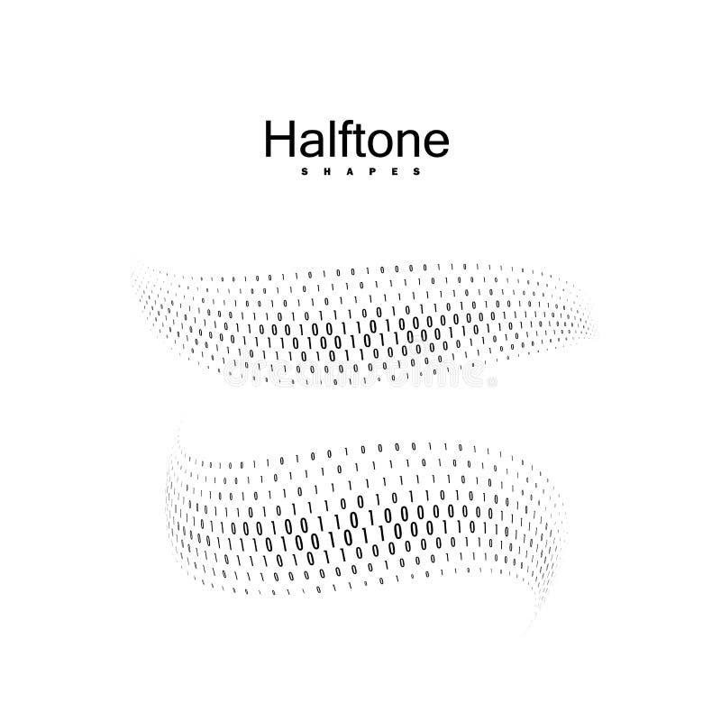 Streaming Binary Code 3d Vector Shape Stock Vector Illustration Of Encryption Distort 98038886