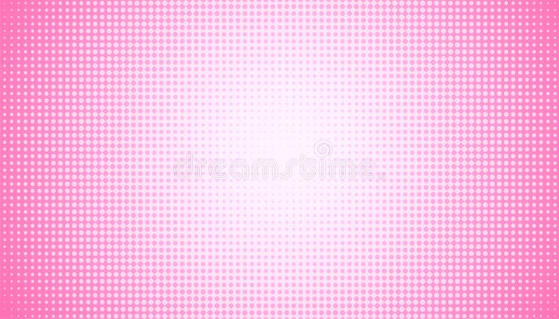 Halftone Style Rose Pink Color Background Vector Illustration Stock ...