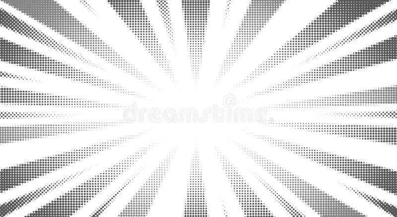 Halftone sun rays pattern stock illustration. Illustration of comic ...