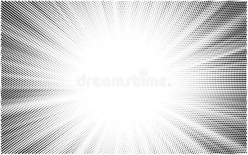 Halftone Texture Dot Radial Background, Cartoon Comic Retro Pop Art Dot ...