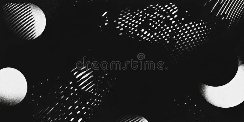 Halftone Texture with Dynamic Patterns and Shapes Creating Visual Chaos ...