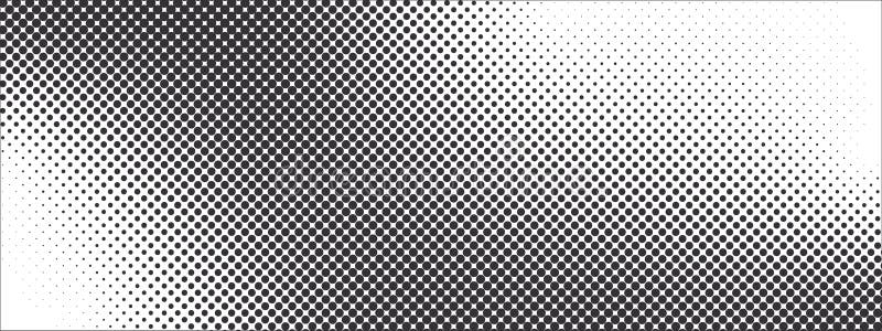Halftone Texture with Gradient. Faded Dot Patches of Pixelated ...