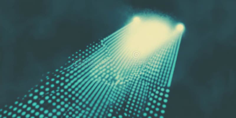 Halftone Texture Pattern with Light Beams and Dynamic Visual Effects in ...