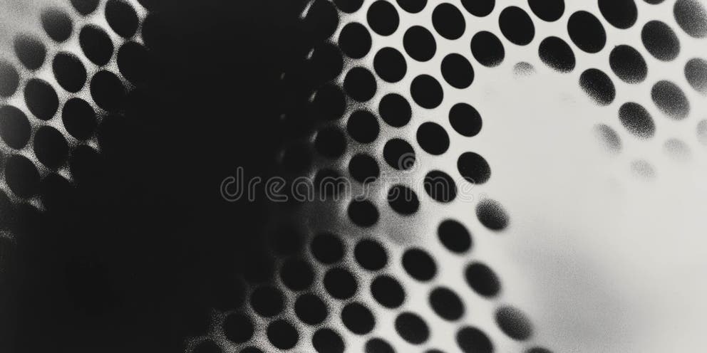 Halftone Texture with Varying Circles Creating Depth and Visual Interest Stock Illustration ...