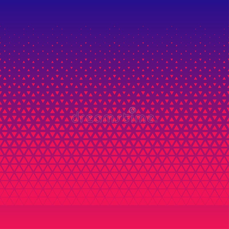 Halftone Triangle Pattern. Seamless Geometric Background. Vector Stock ...