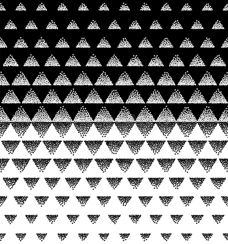Halftone Triangular Pattern Vector. Black and White Triangle Halftone ... Halftone Triangular Pattern Vector. Black and White Triangle Halftone ...
